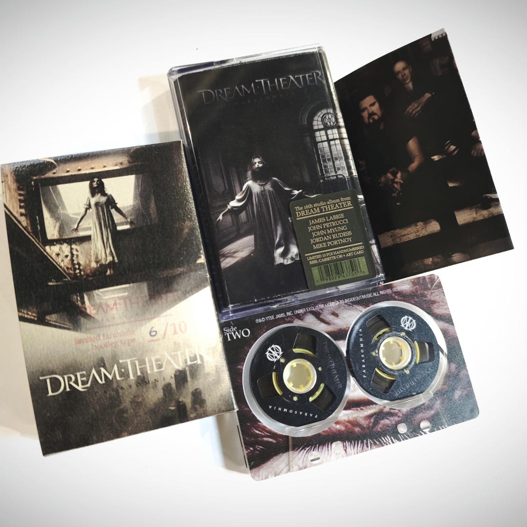 Dream Theater Parasomnia Cassette Tape Limited 10 Pcs Handnumbered Reel Cassette Version Etsy