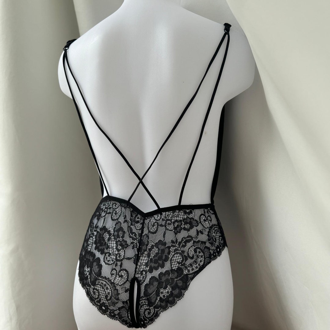 Crotchless Teddies, Babydoll Lingerie, Bride Lace Lingerie, Open Crotch Bodysuit, Crotchless ...