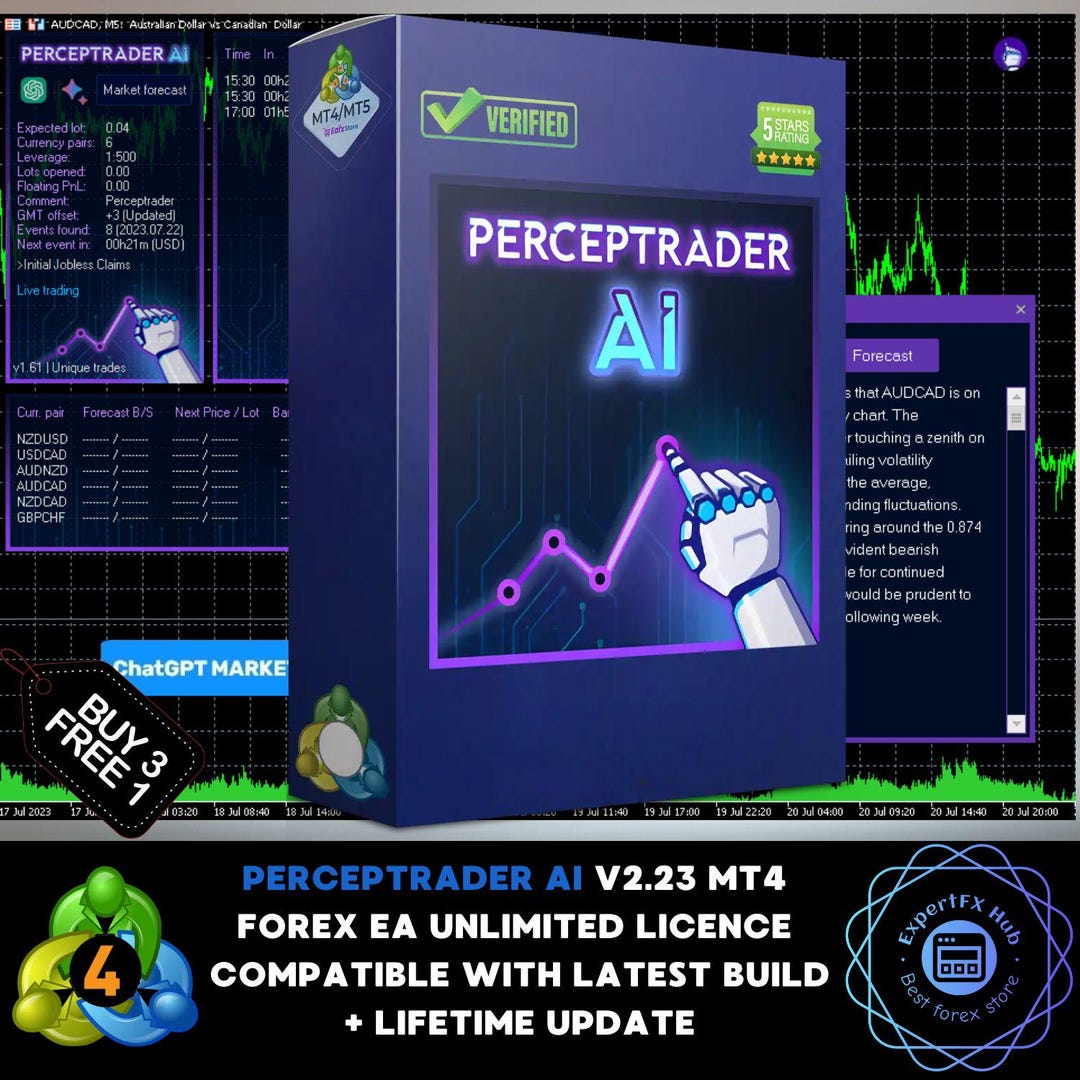 V2.23 Perceptrader EA AI Forex Robot Metatrader MT4 Expert Advisor Unlimited Licence and Free ...