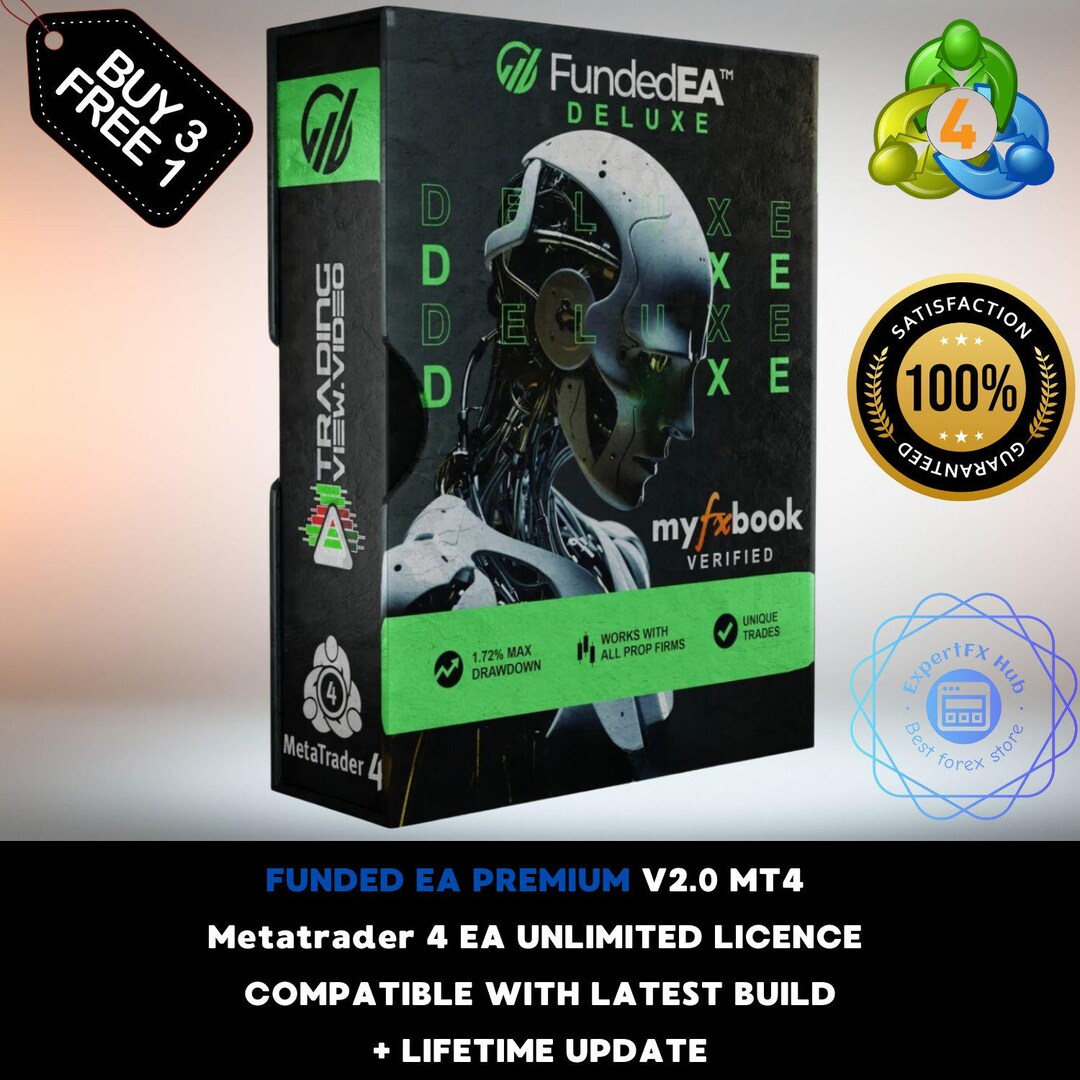 V2.0 Funded EA Premium Forex Robot Metatrader MT4 Expert Advisor Unlimited Licence and Free ...