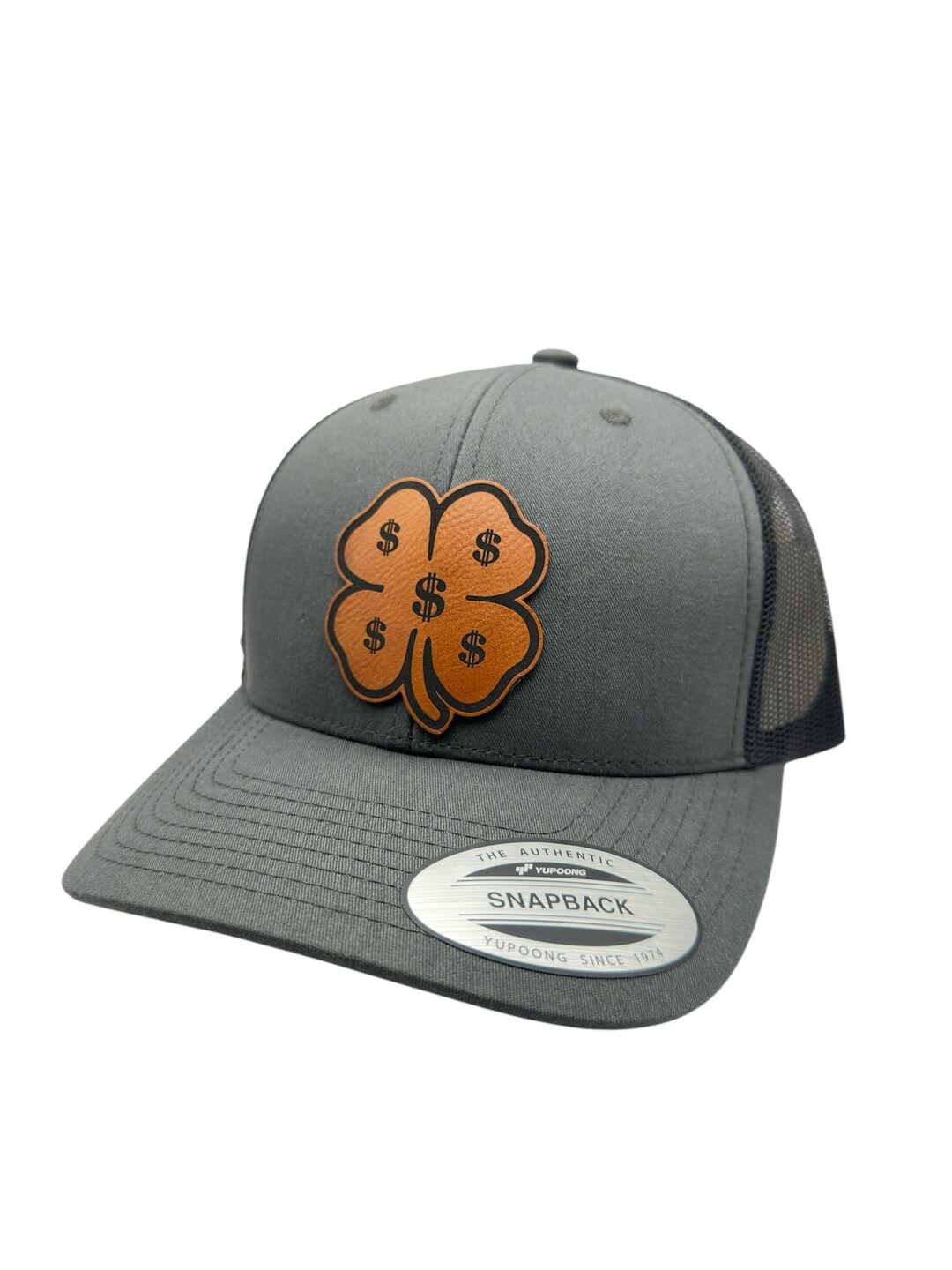 Leather Patch Hat: Trebol Buena Suerte Clover Design - Etsy