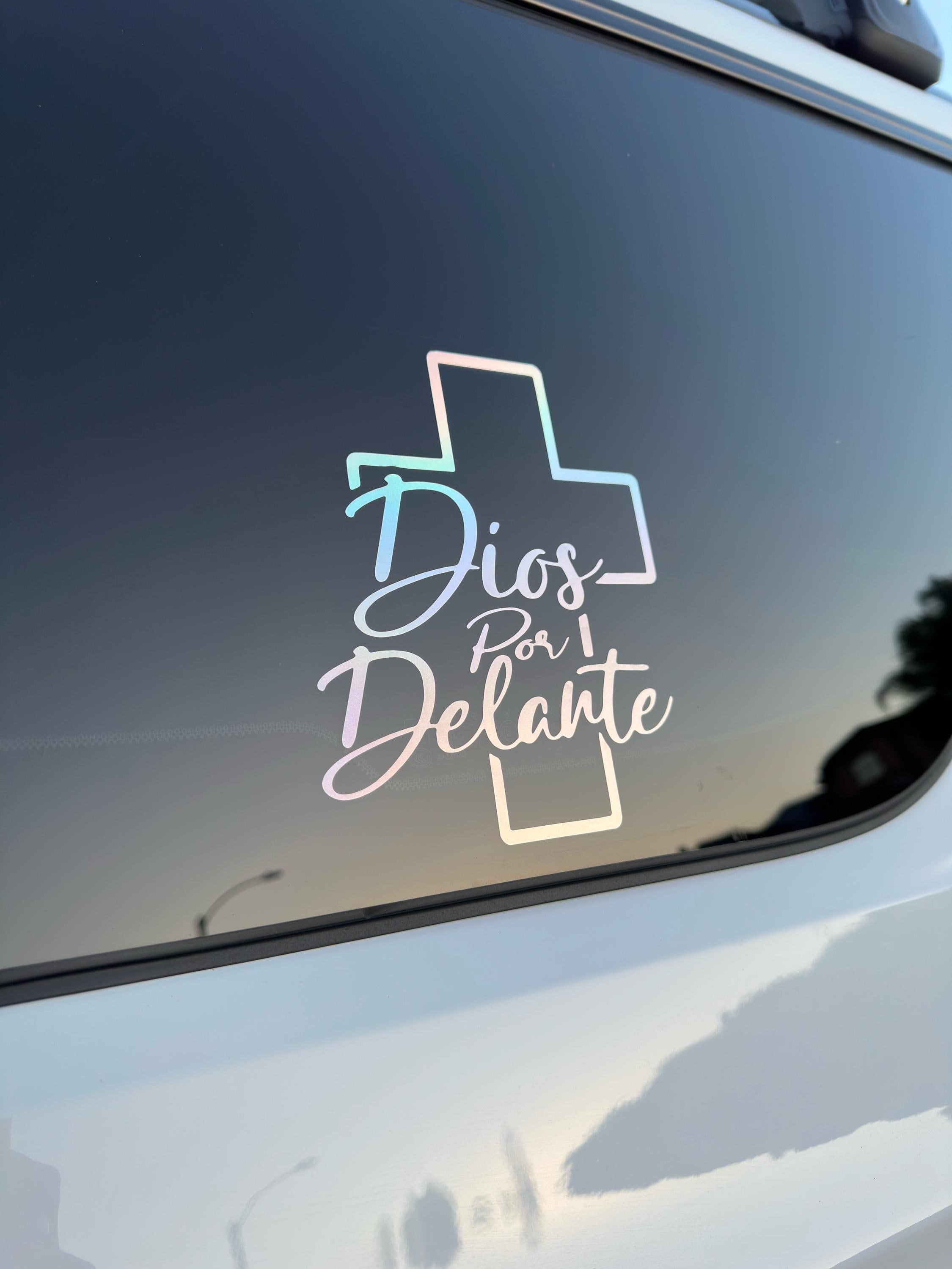 Dios Por Delante Vinyl Sticker - Car Decal - Etsy