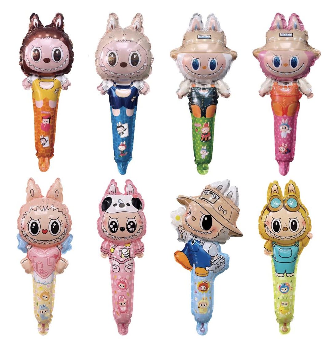 Labubu Balloon Wand: Kids Birthday Party Favor, Balloon Stick, Air ...