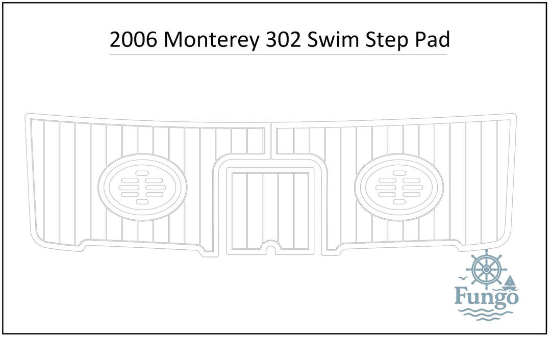 2006 Monterey 302 Swim Platform Step - EVA Foam Teak Deck Pad | Seadek ...