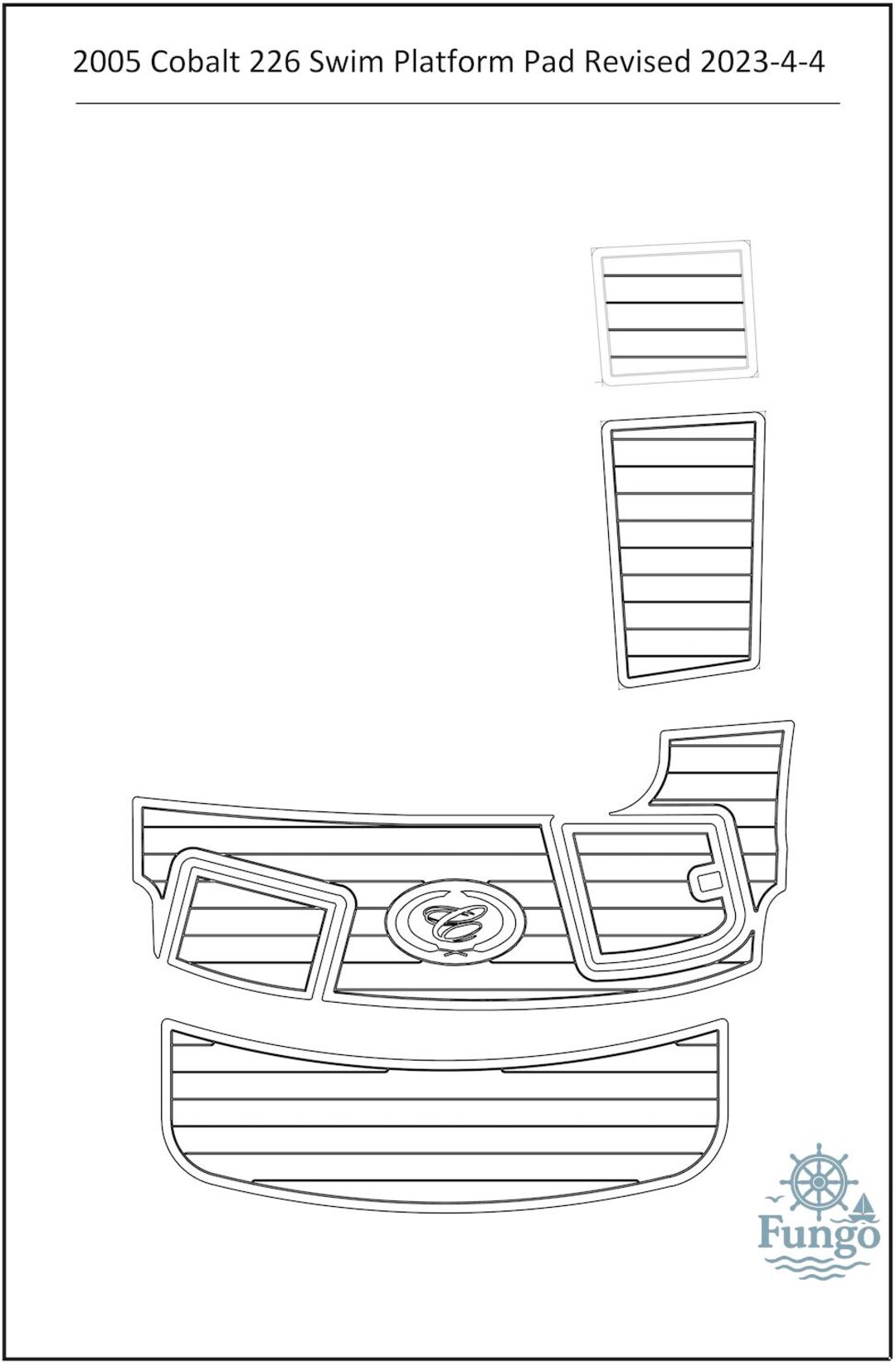2005 Cobalt 226--swim Platform Step | Self-adhesive Seadek Style Mat ...