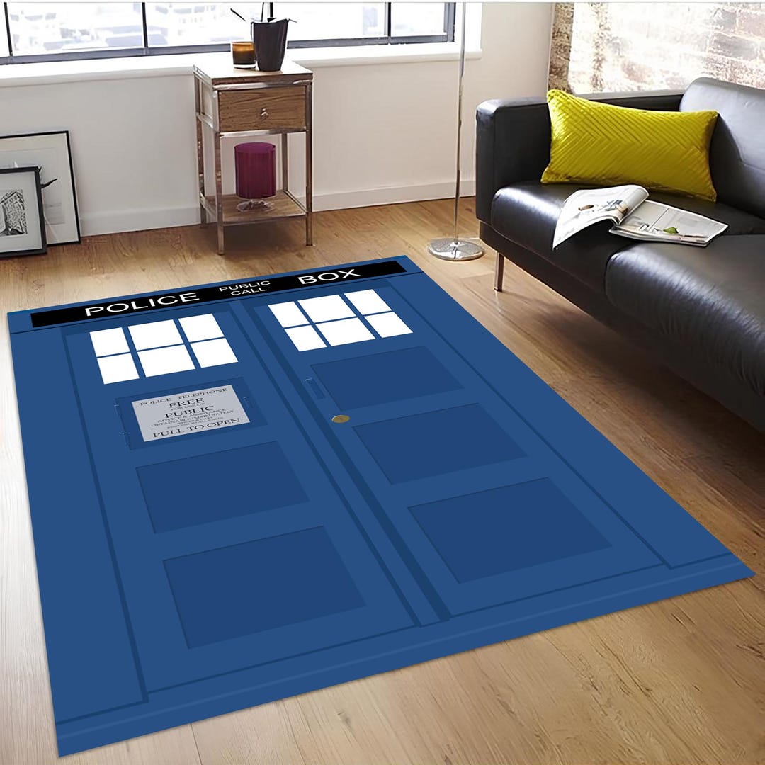 Police Box, Police Box Rug, Police Box Rugs, Living Room Police Box ...