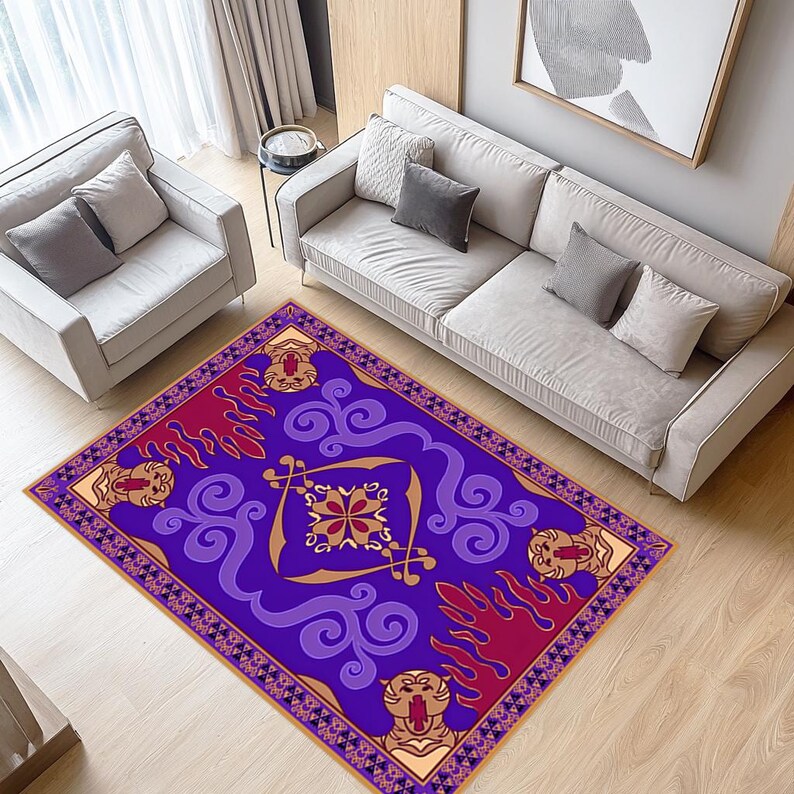 Aladdin Rug: Non-slip Magic Carpet for Kids Room - Etsy