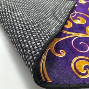 Runner Purple Gold Rug,for Living Room Purple Carpet,modern Purple ...