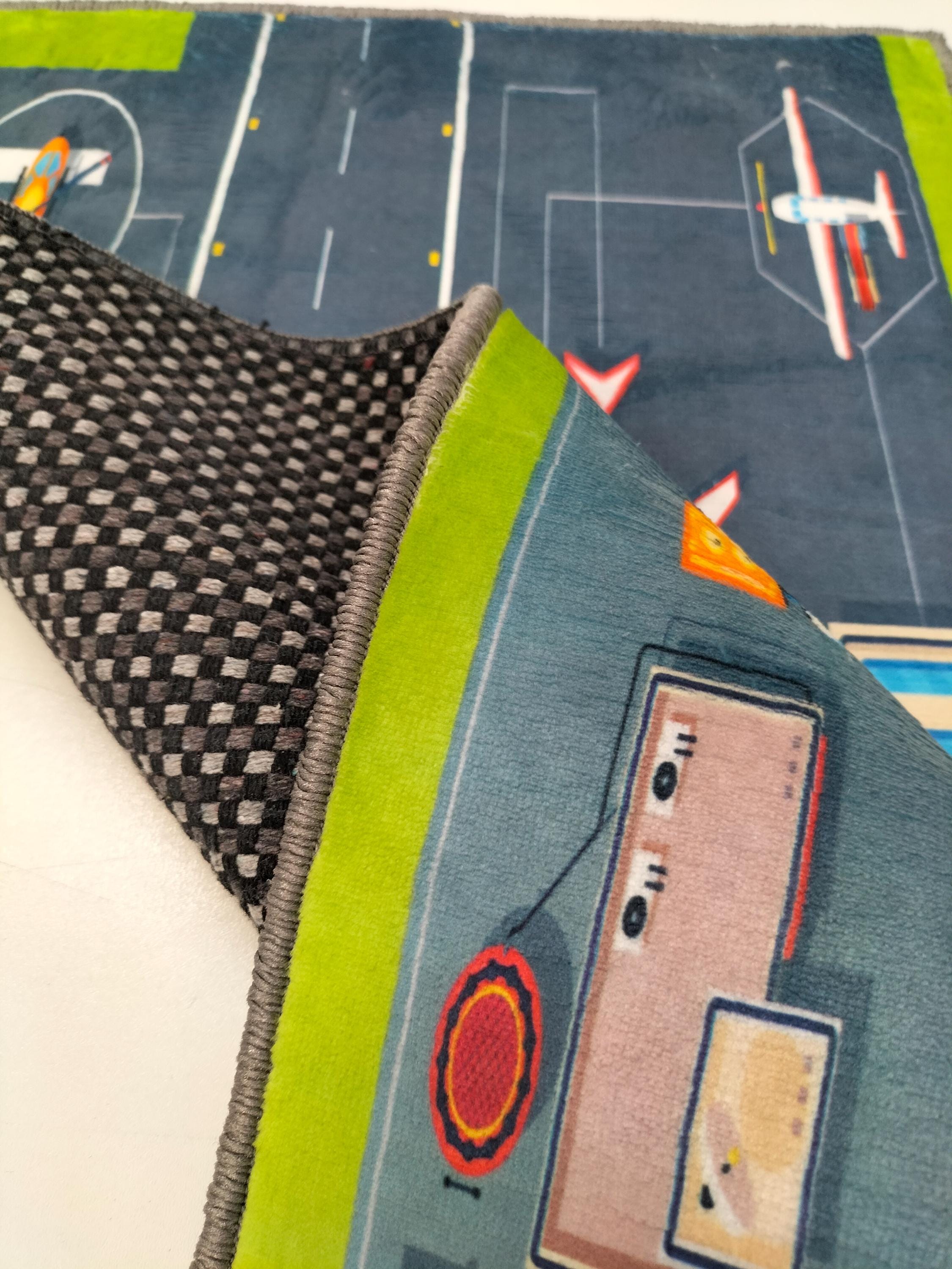 Kids Airplane Runway Rug: Airport Play Mat, Boys Room Decor - Etsy
