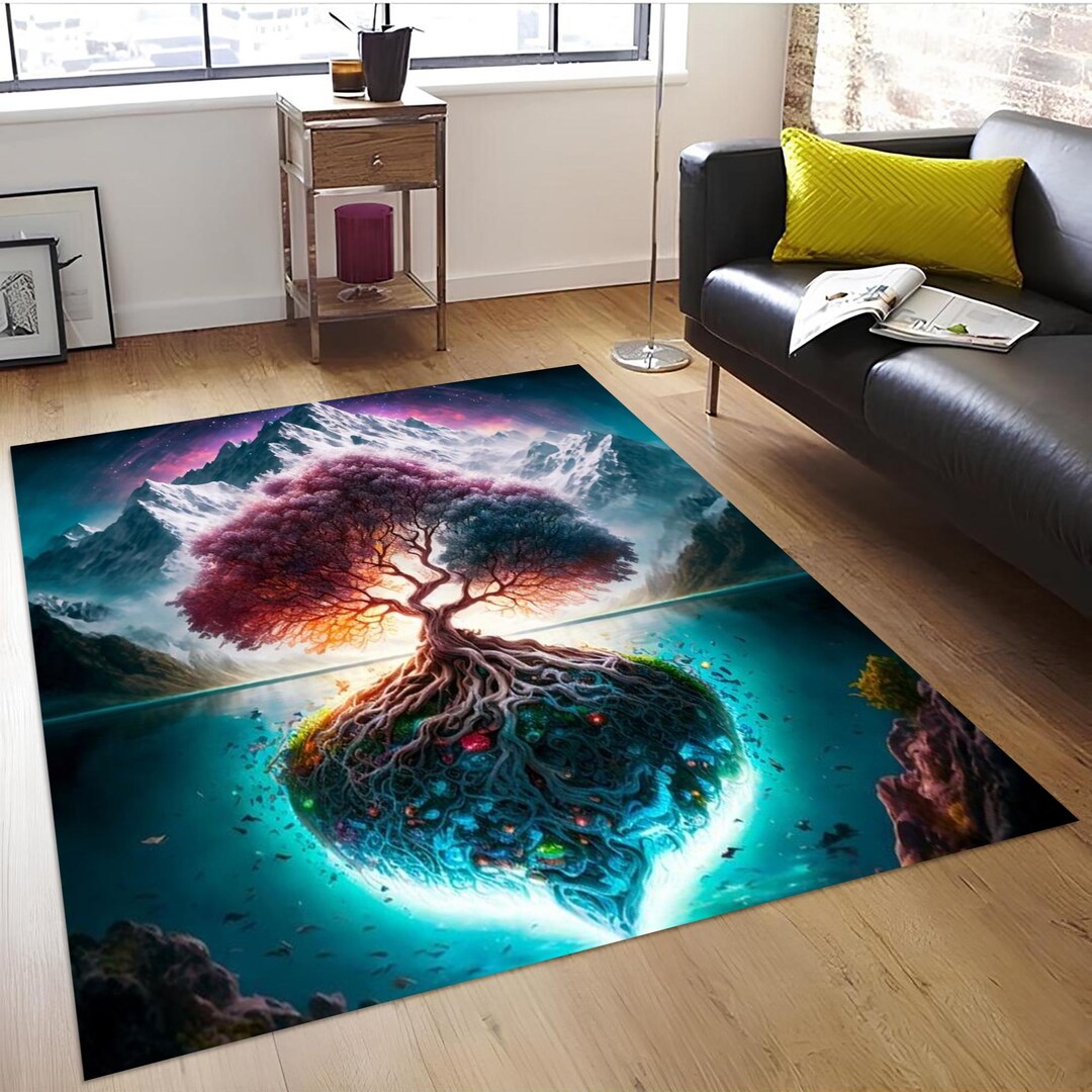 Tree of Life Rug, Tree of Life Carpet, Tree of Life Desing Rug, Tree of ...