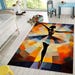 Ballerina Art Rug: Washable Dance Floor Mat - Etsy