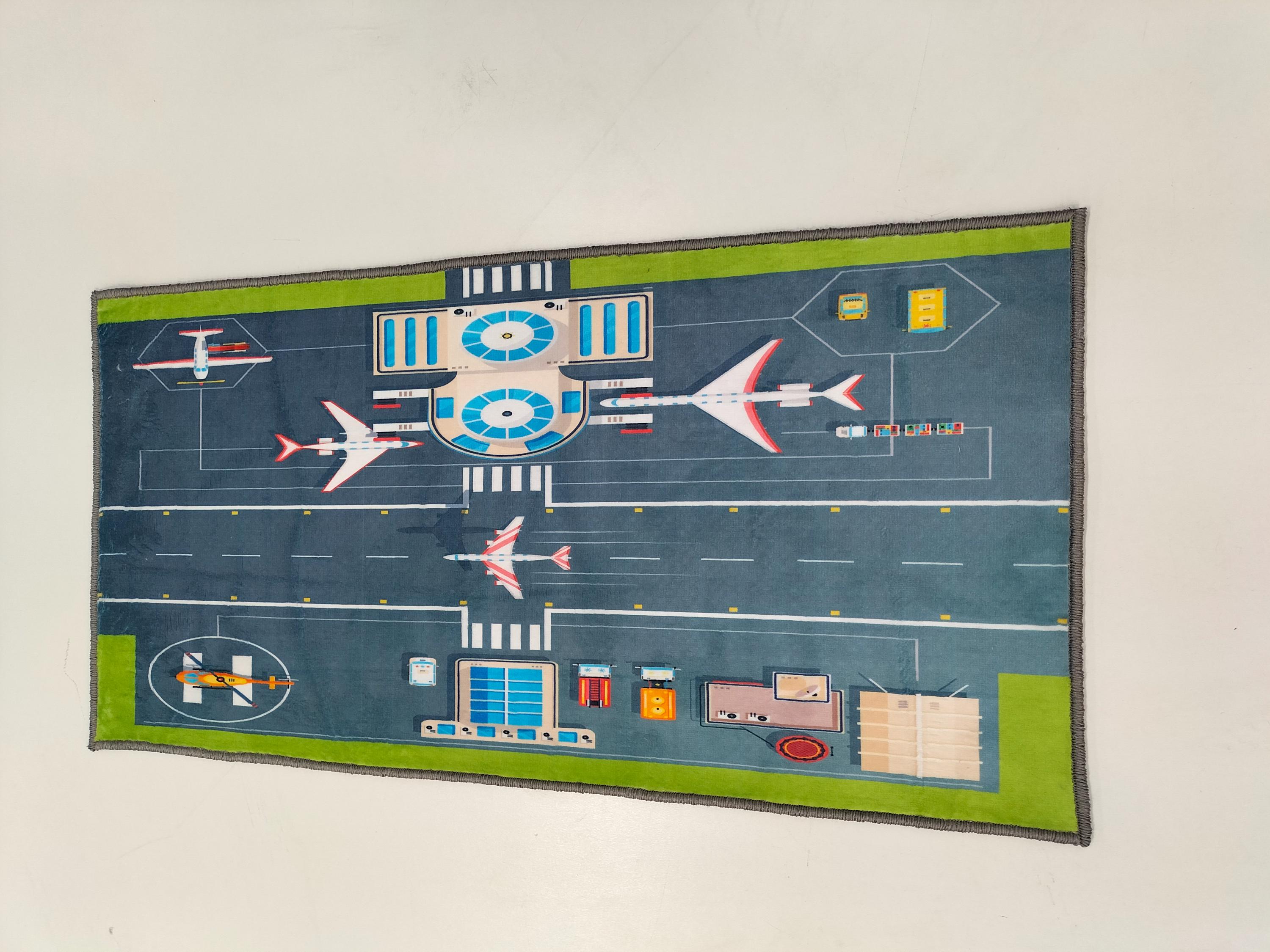 Kids Airplane Runway Rug: Airport Play Mat, Boys Room Decor - Etsy
