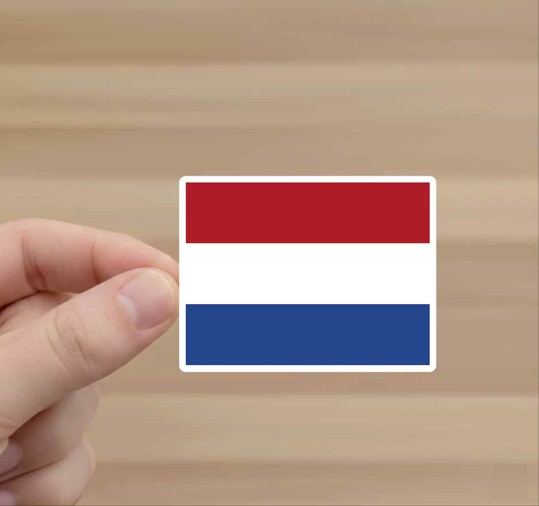 Netherlands Flag Sticker , Flag of Netherlands for Water Bottles ...