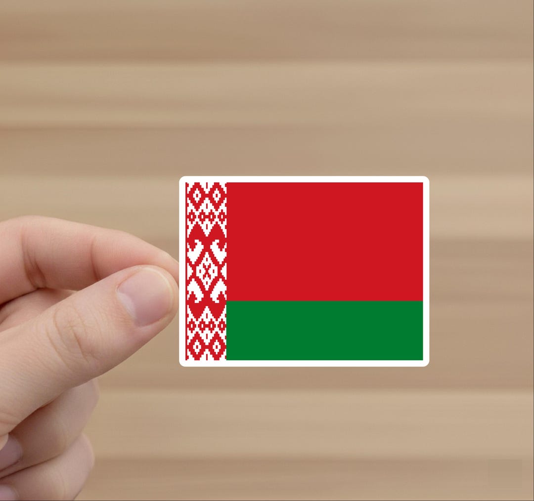 Belarus Flag Sticker: Flag of Belarus Stickers for Water Bottles ...