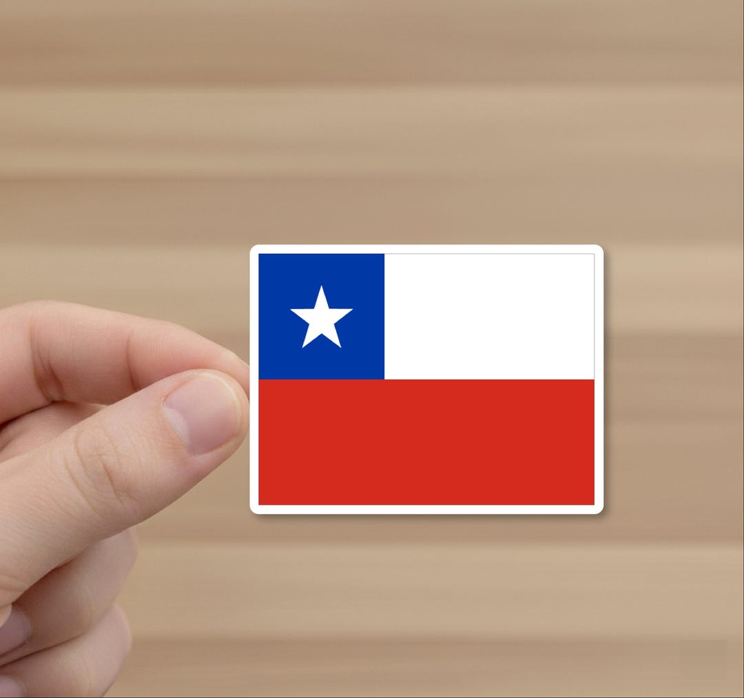 Chilean Flag Sticker | Flag of Chile Stickers for Water Bottles ...