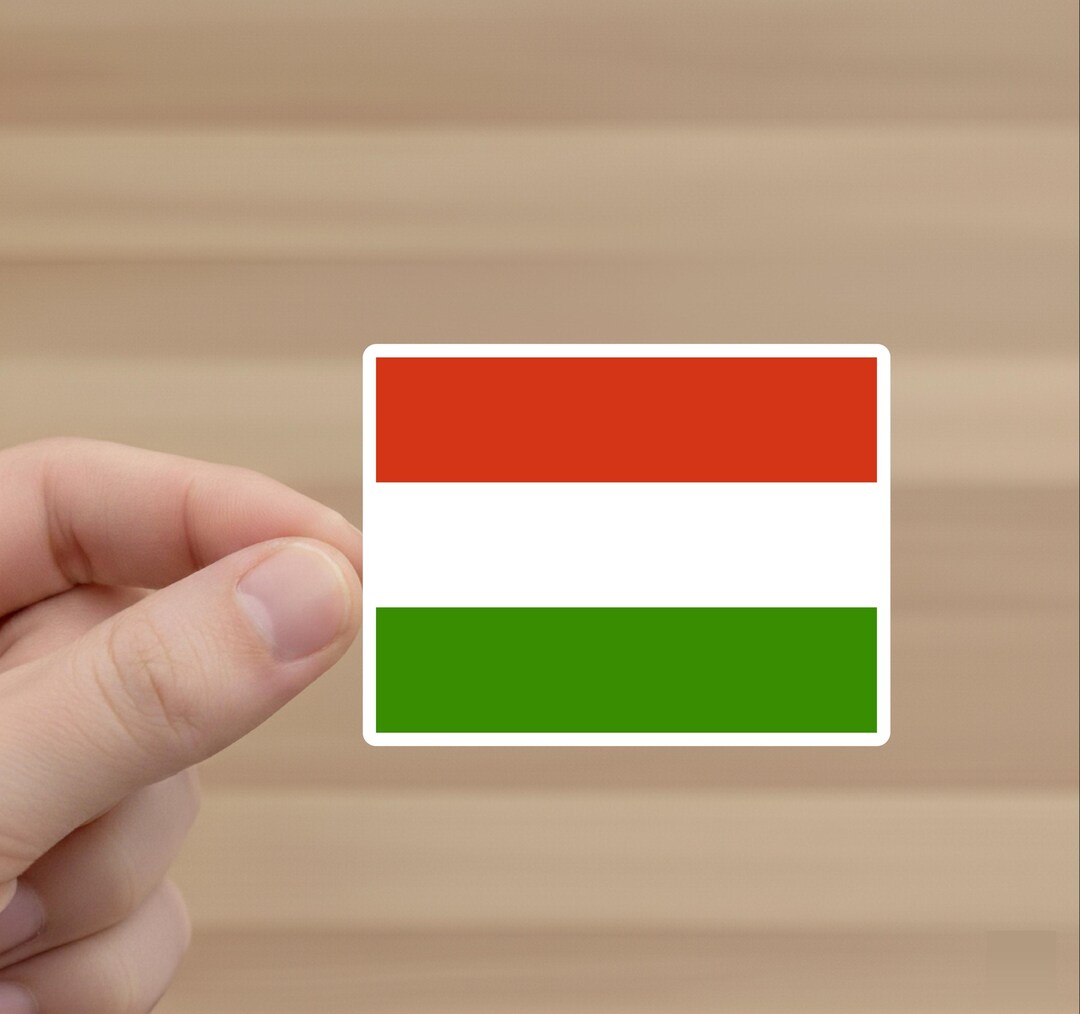Hungary Flag Sticker | Flag of Hungary Sticker for Water Bottles ...