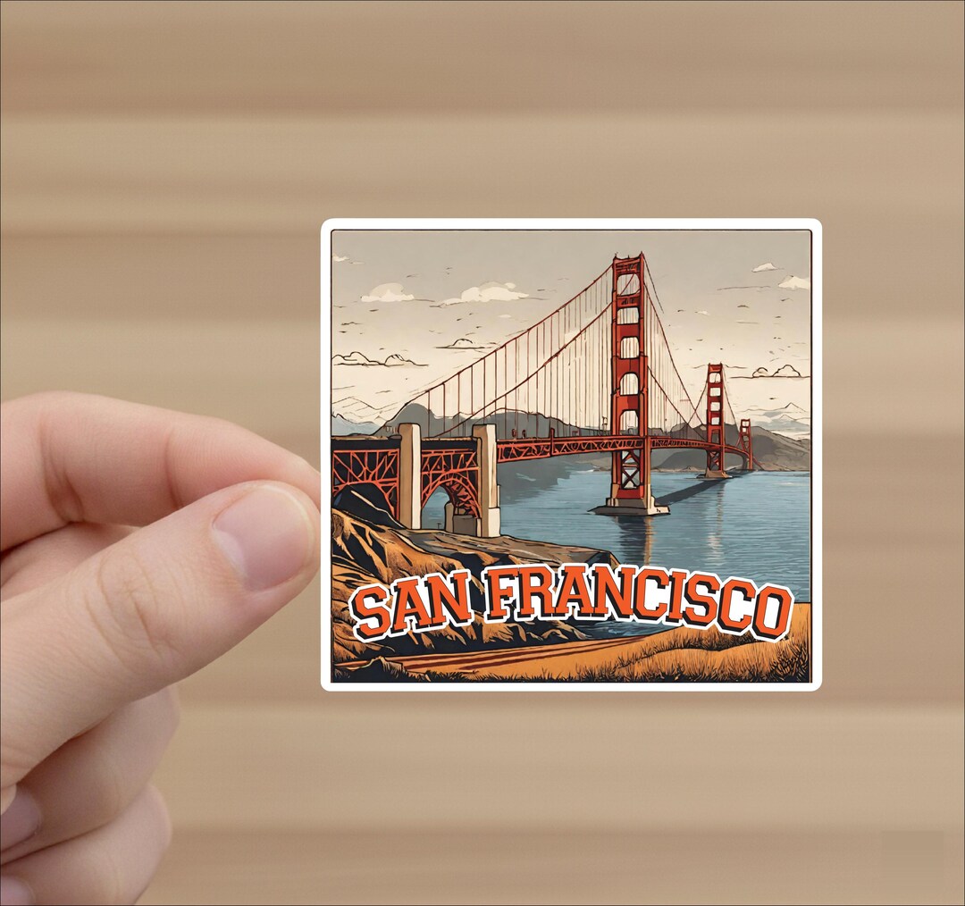 San Francisco Sticker: SF Decal for Laptop, Water Bottle - Etsy