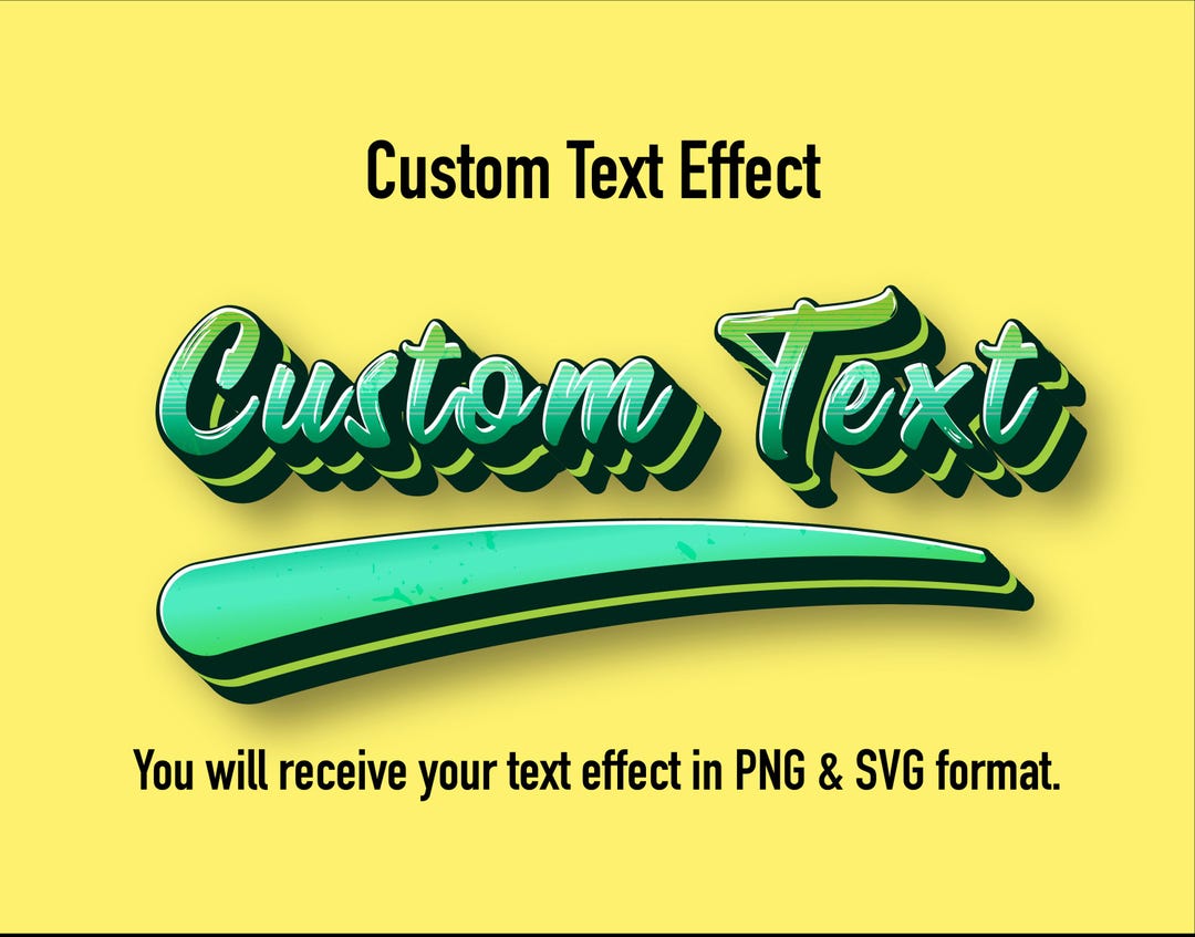 Vintage Retro Custom Text Effect PNG & SVG - 3d Typography Logo Text ...