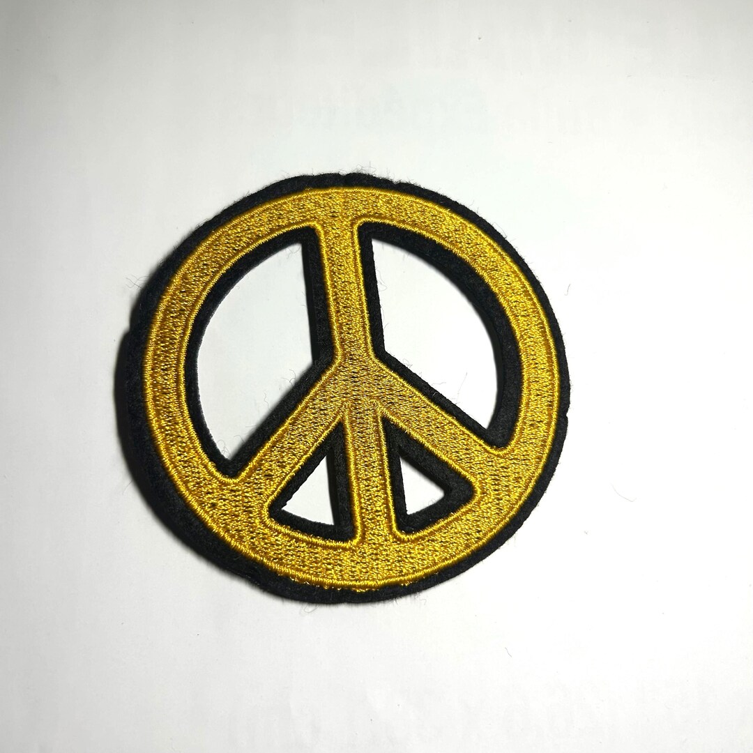 Peace Sign Patch for Jackets, Sweaters, Tote Bags and More. (3 X 3 ...