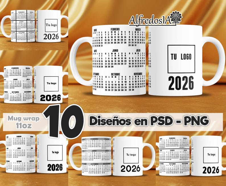 10 Standard Calendar Designs for 2026, 10 Designs in PSD-PNG Format ...