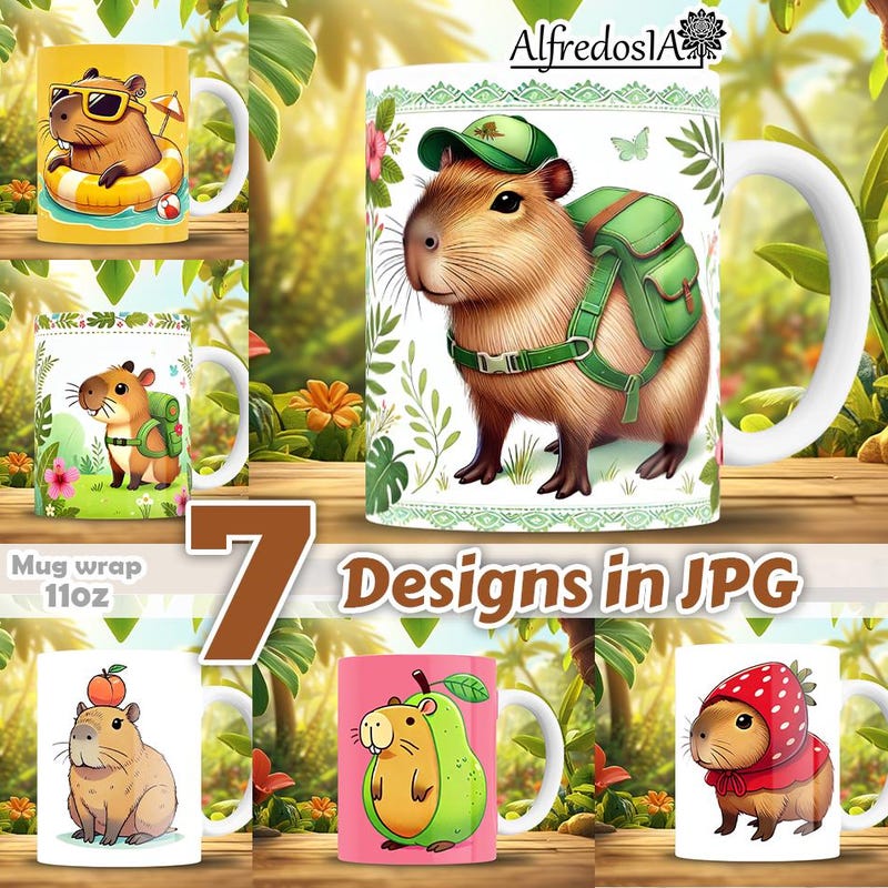 Plantillas capibara - Etsy México