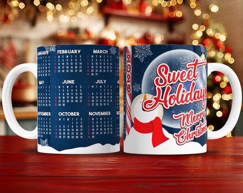 20 Designs Merry Christmas Calendar 2026, 20 Designs in Psd-png ...