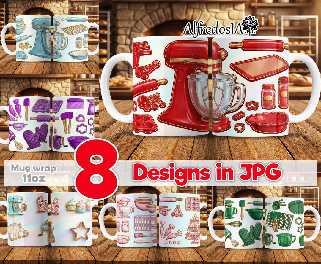 8 3D Pastry Designs, 8 Designs in JPG, Digital Designs, Designs, Bakery ...