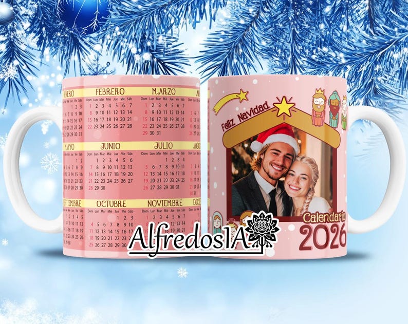 15 Christmas and Happiness 2026 Calendar Designs, 15 PSD-PNG Designs ...