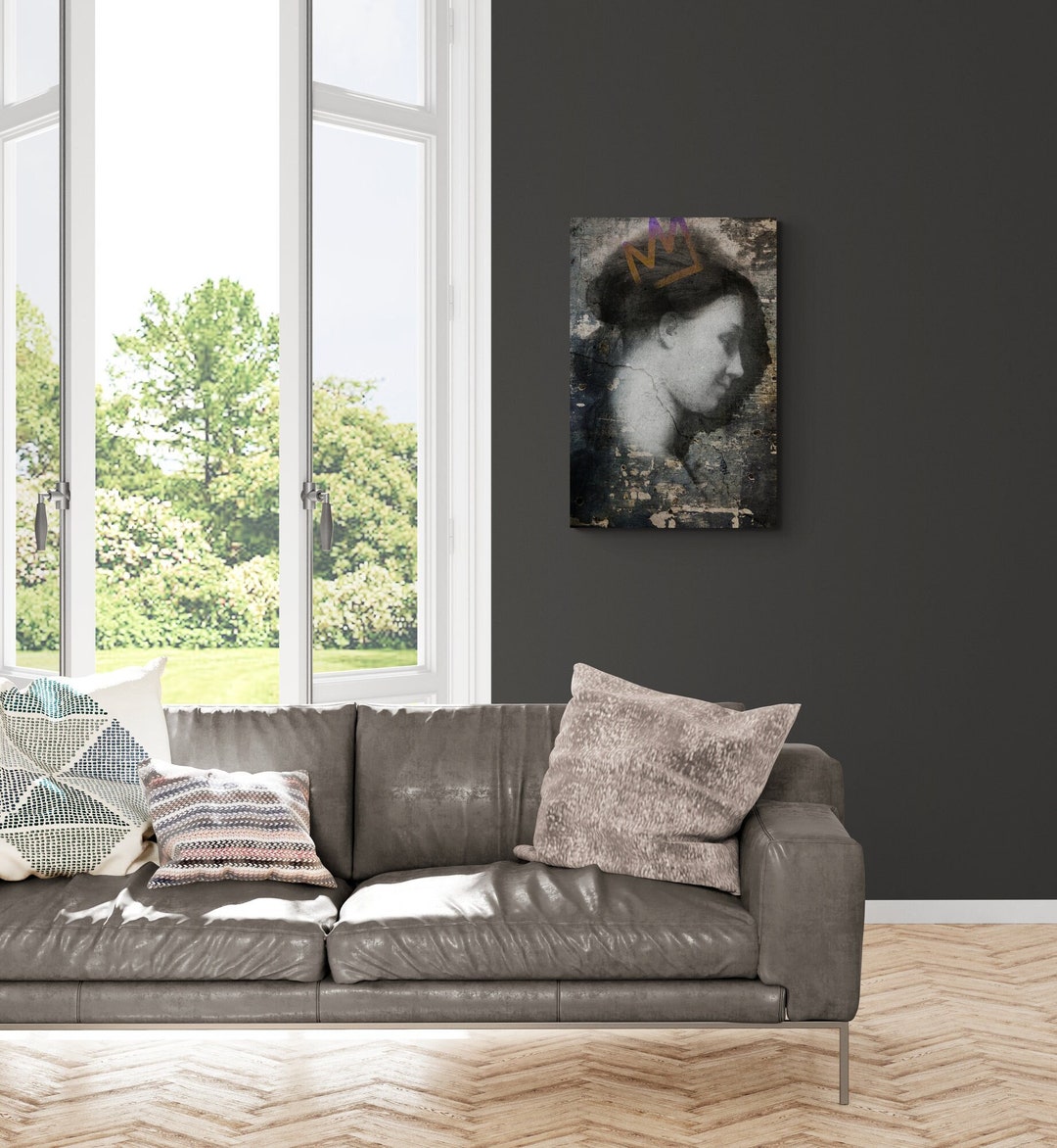 Portrait Painting Canvas, Altered Art, Classical Vintage Portrait ...