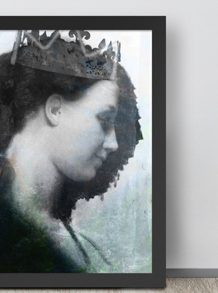 Classical Portrait, Altered Famous Art, Printed on Enhanced Matte Paper ...