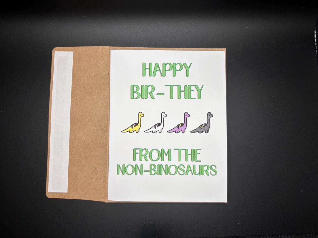 Happy Bir-they | LGBTQIA+ | Pride | Greeting Card - Etsy