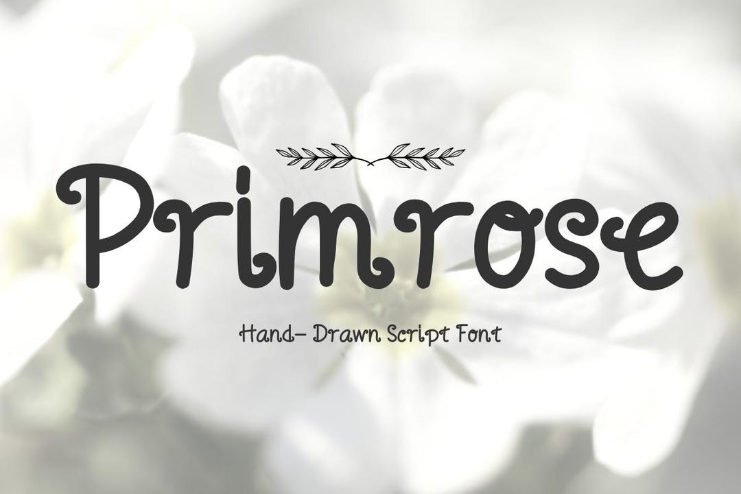 Primrose Font Handwritten Script Font for Creative Projects Playful and Whimsical Typeface - Etsy
