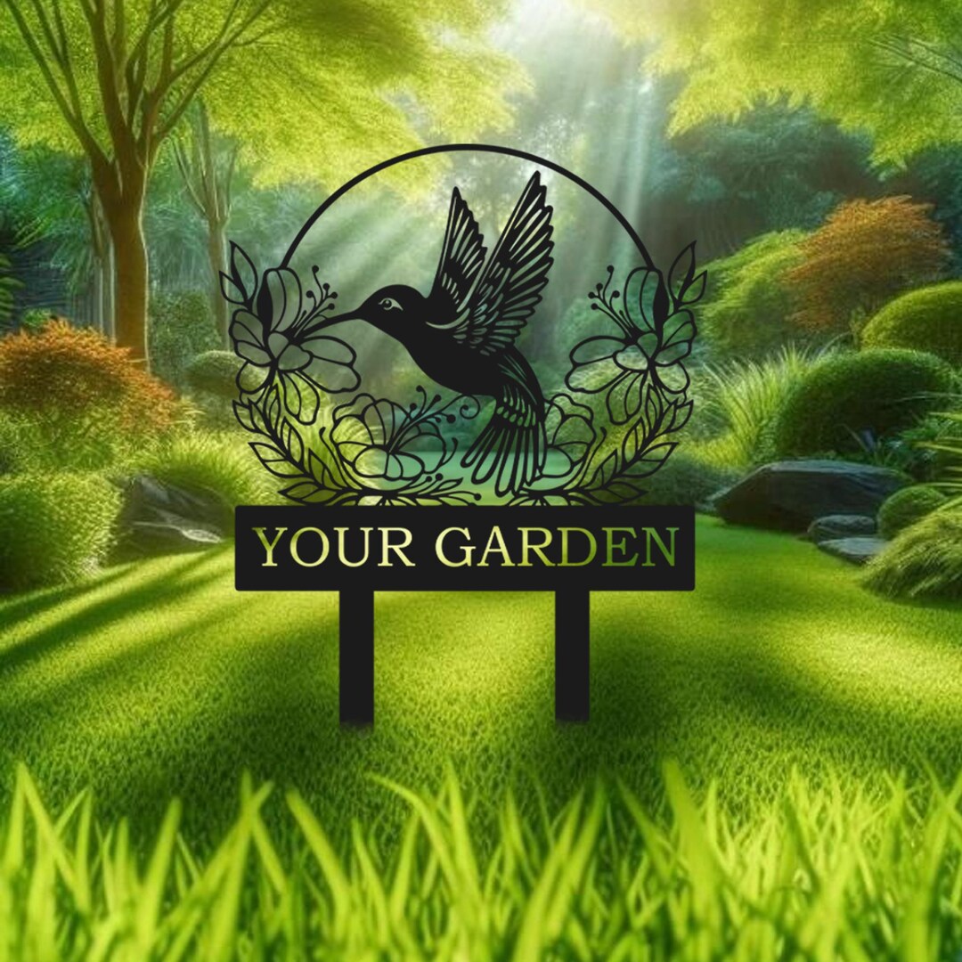 Custom Metal Garden Stake,custom Garden Name Stakes,garden Marker ...