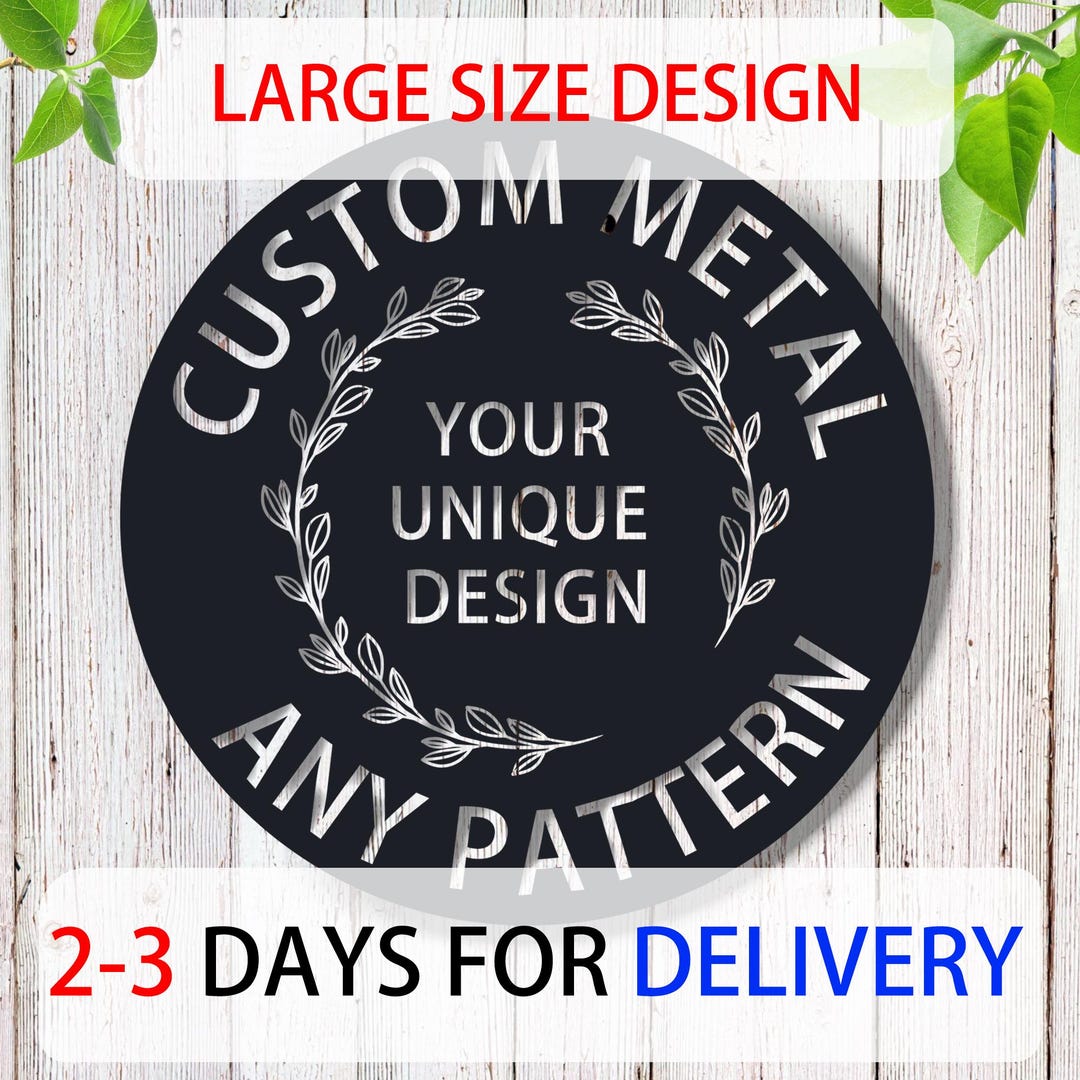 Custom Sign, Custom Metal Sign With Logo, Text Metal Sign, Your Logo ...