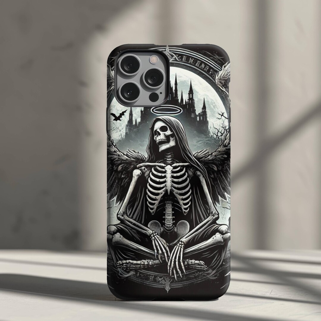 Tough Cases, Dark Angel of Death Design, Gothic Phone Cover, Protective ...