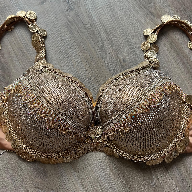 Rhinestone Bra - Etsy
