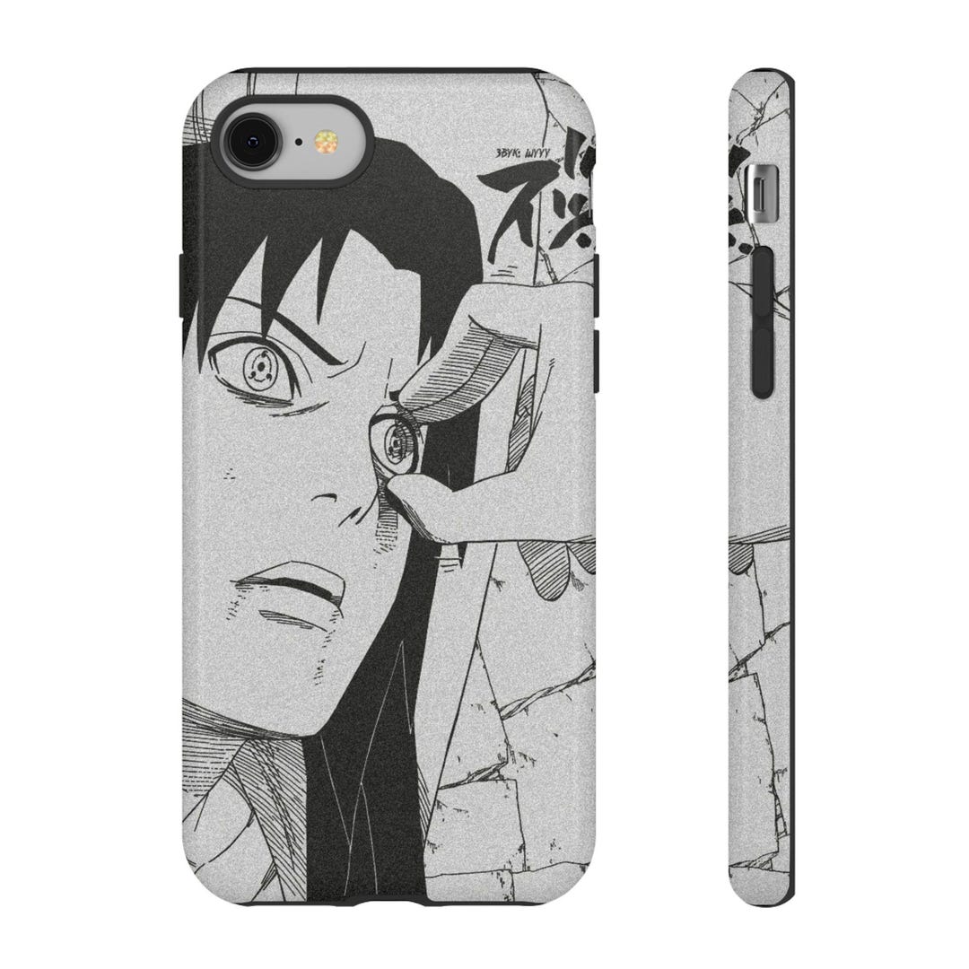 Naruto Shippuden Sasuke Uchiha Sharingan Manga Panel Tough Cases - Etsy