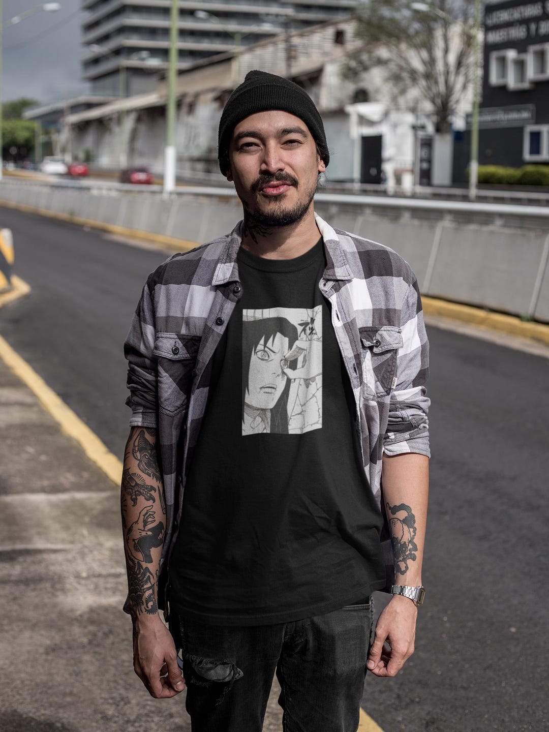 Sasuke Uchiha Sharingan Manga Panel Unisex Garment-dyed T-shirt - Etsy