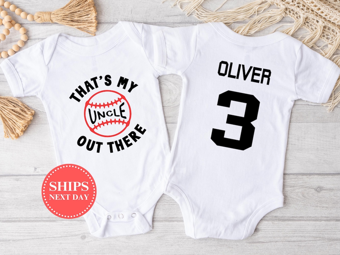 Baseball Uncle Onesie®, Personalized Baseball Onesie®, Cute Baseball ...