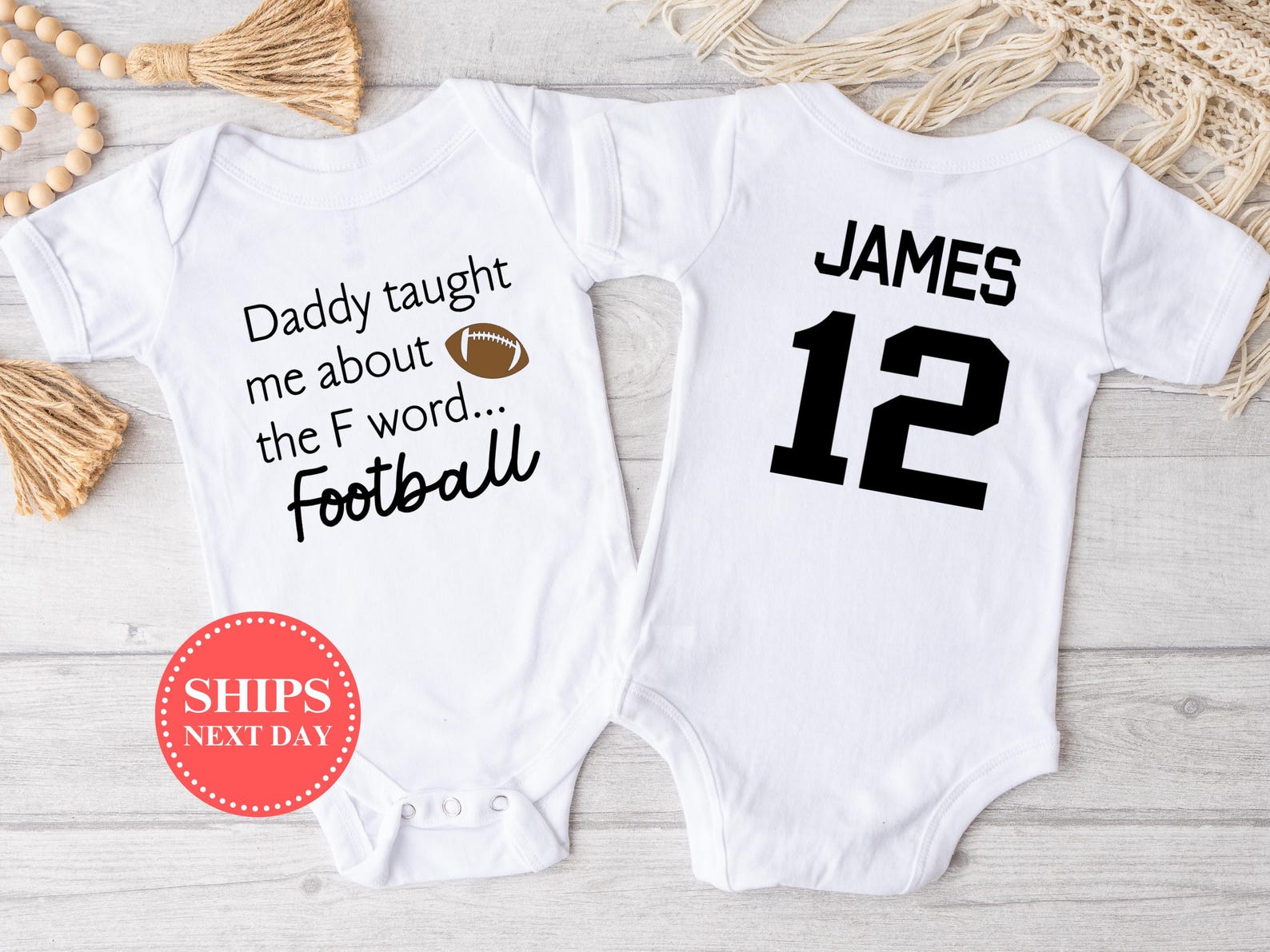 Football Onesie®, Personalized Football Onesie®, Funny Football Onesie ...