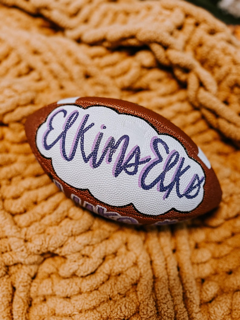 Custom, Hand Painted Football - Etsy