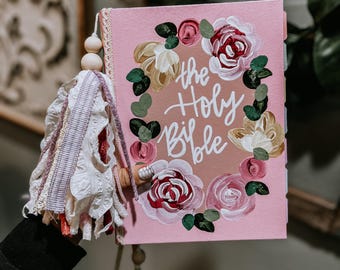 Custom, Hand Painted Bible - Etsy