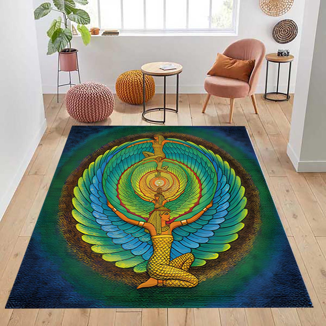 Egypt Rug,ancient Egypt Rug,ancient Rug,hieroglyph Ruıg,egyptian Decor ...