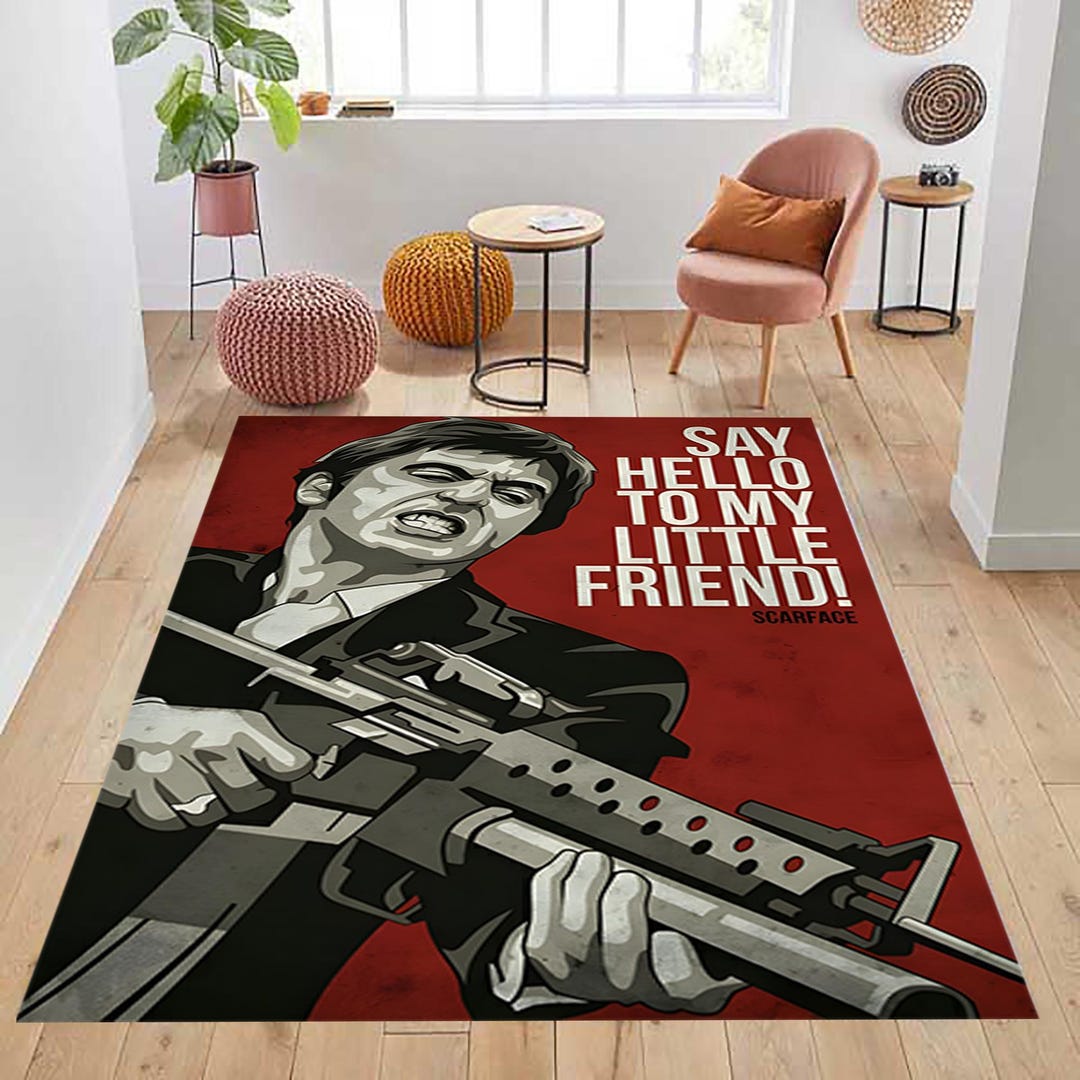 Scarface Rug: Tony Montana Movie Fan Art Rug - Etsy