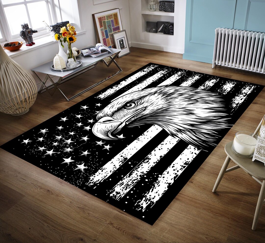 American Eagle Rug, United States Flag Rug, American Flag Rug, Flag Rug ...