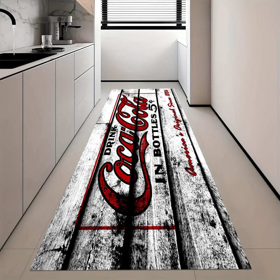 Coke Rug, Coke Runner,coca Cola Retro Rug,coco Cola Rug,coke Gift,retro ...