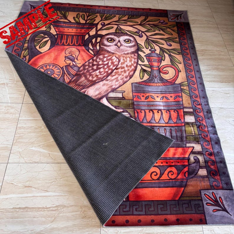 World Map Rug: 3D Print, Non-slip Cotton Base - Etsy
