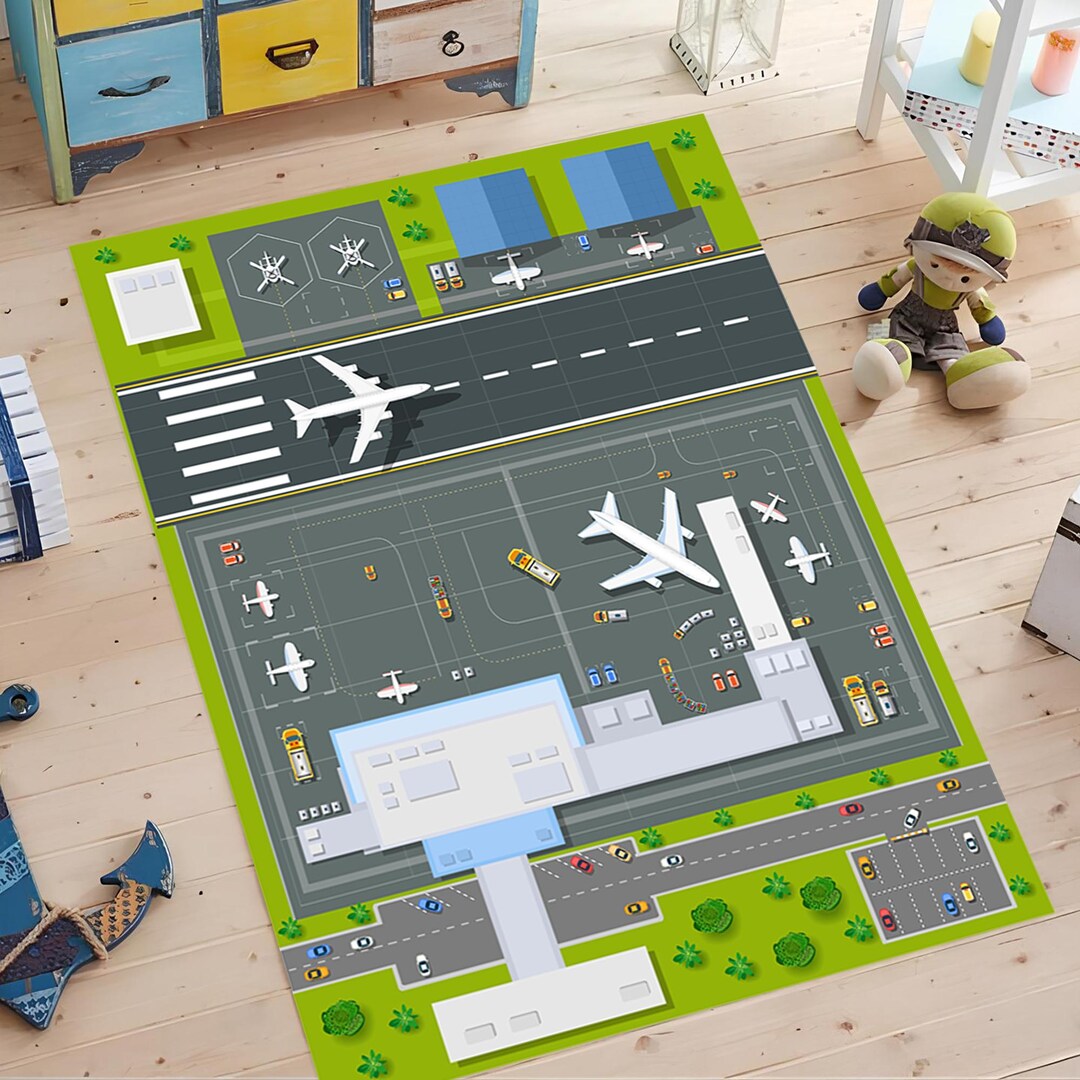 Airport Carpet, Boys Room Rug, Airport Rug, Aircraft Rug,plane Rug ...
