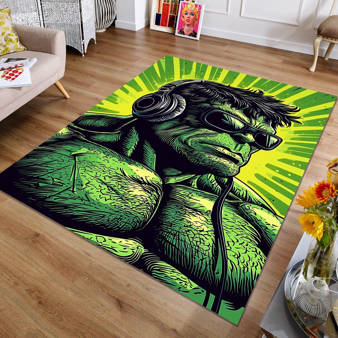 Hulk Rug, Hulk Area Rug, Fantastic Rug, Hulk Decor, Super Hero Rug ...