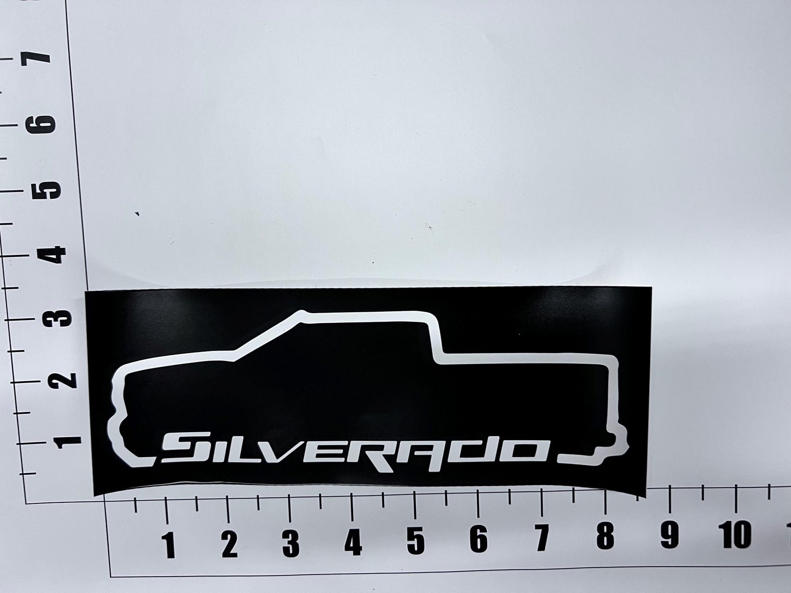Chevrolet Silverado Black and White Car Outline Vinyl Decal Sticker - Etsy